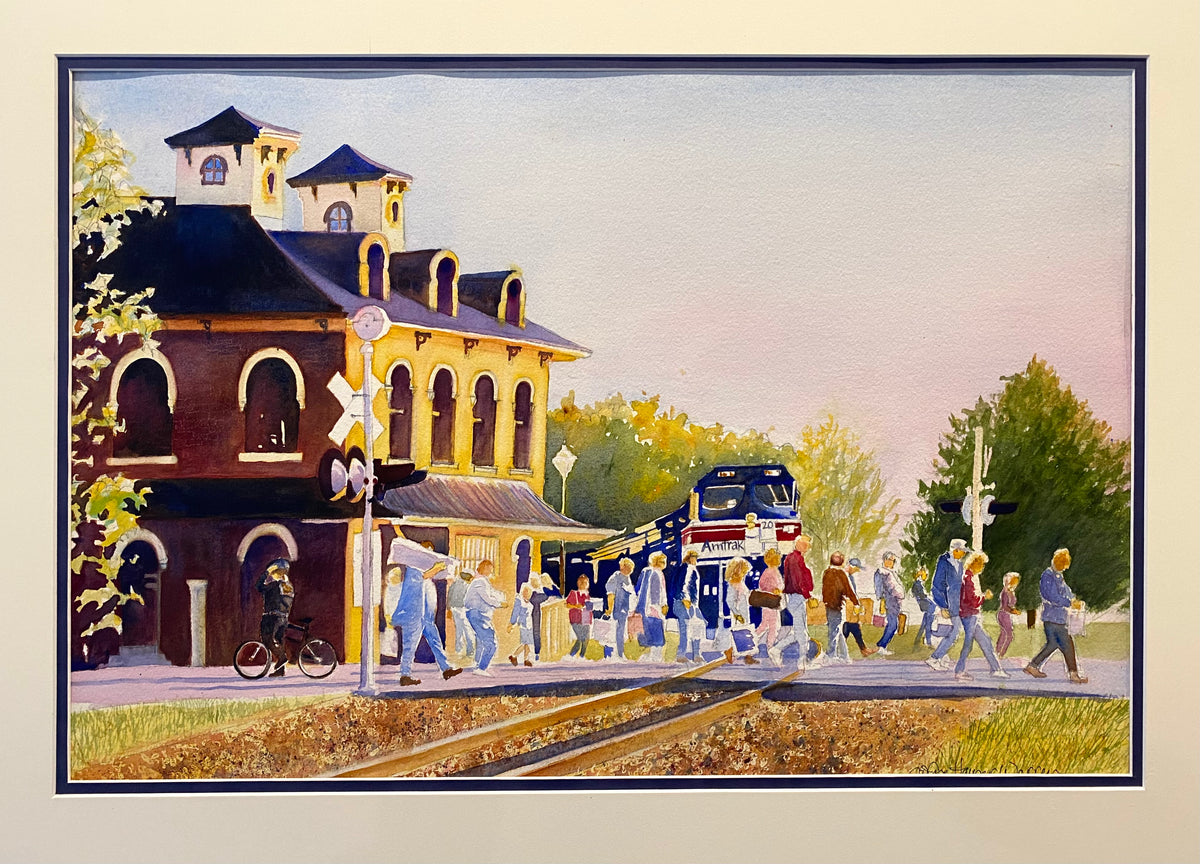 Galena Crossing Original Watercolor by JoAnne Hauser Warren – Outside ...
