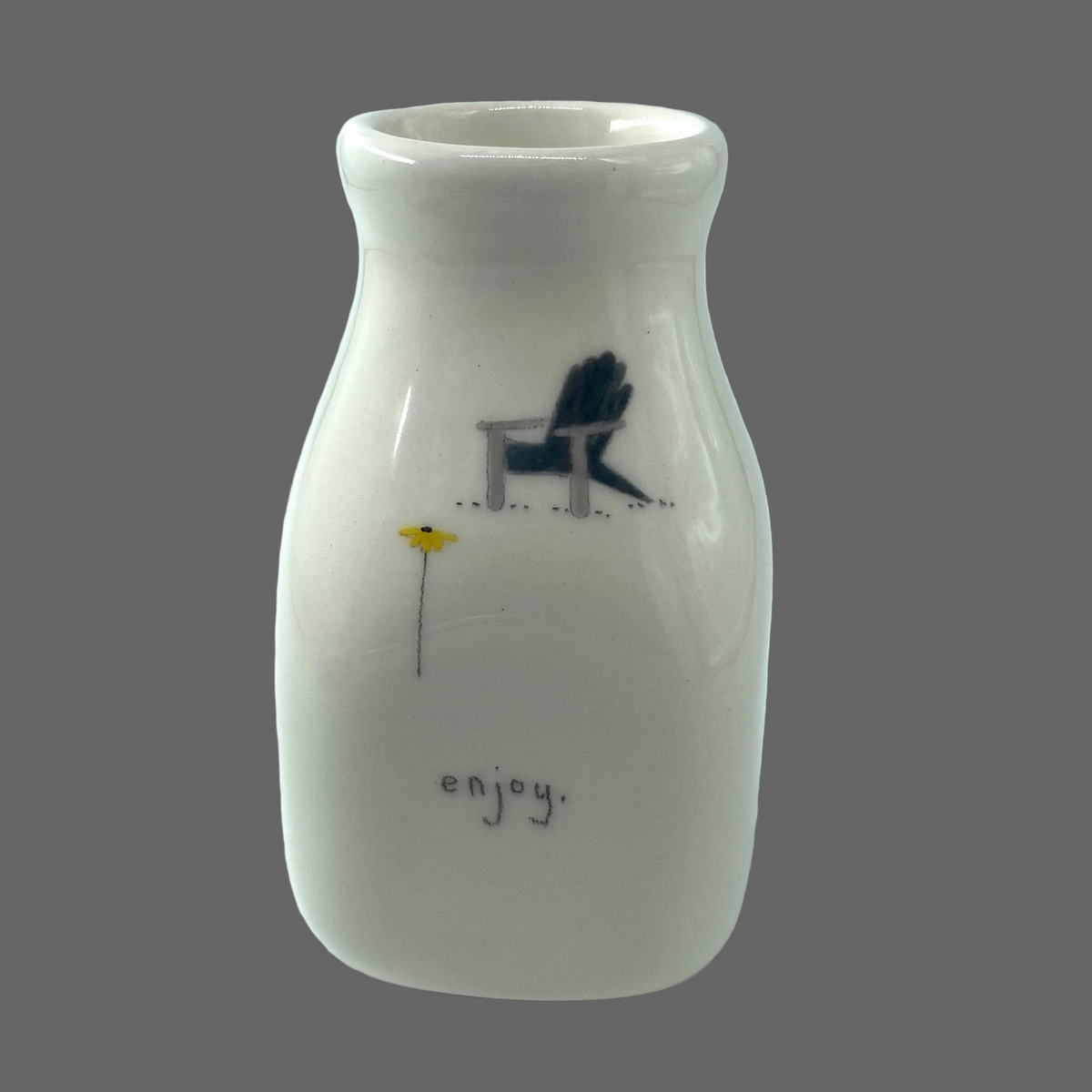 Enjoy Vase by Beth Mueller – Outside the Lines Art Gallery