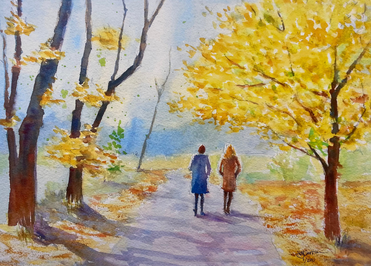 Walking Back From Picnic Point Reproduction by JoAnne Hauser Warren ...