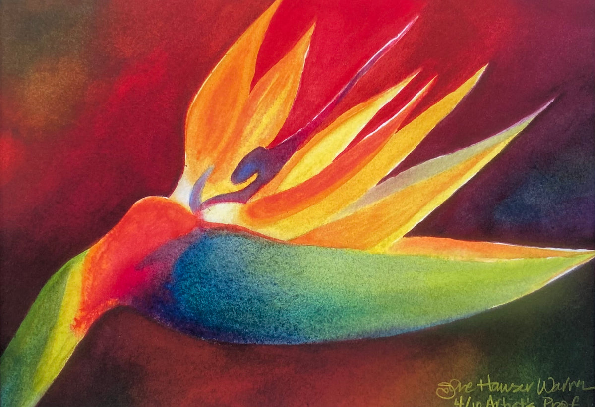 Bird of Paradise Reproduction by JoAnne Hauser Warren – Outside the ...