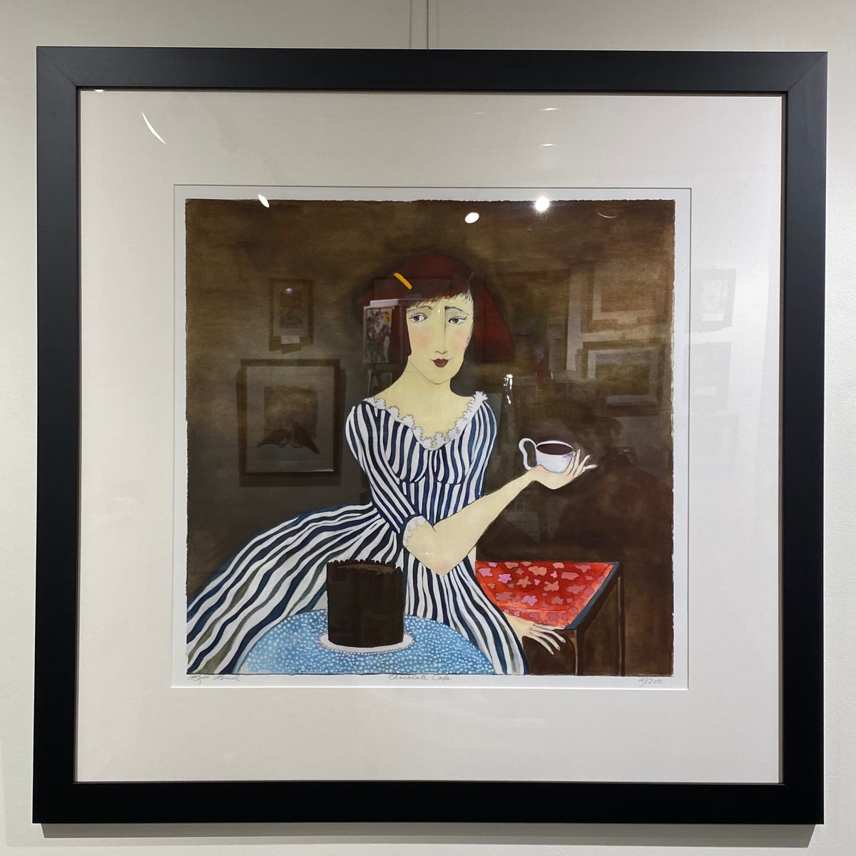 Chocolate Cake Reproduction by Beth Bird – Outside the Lines Art Gallery