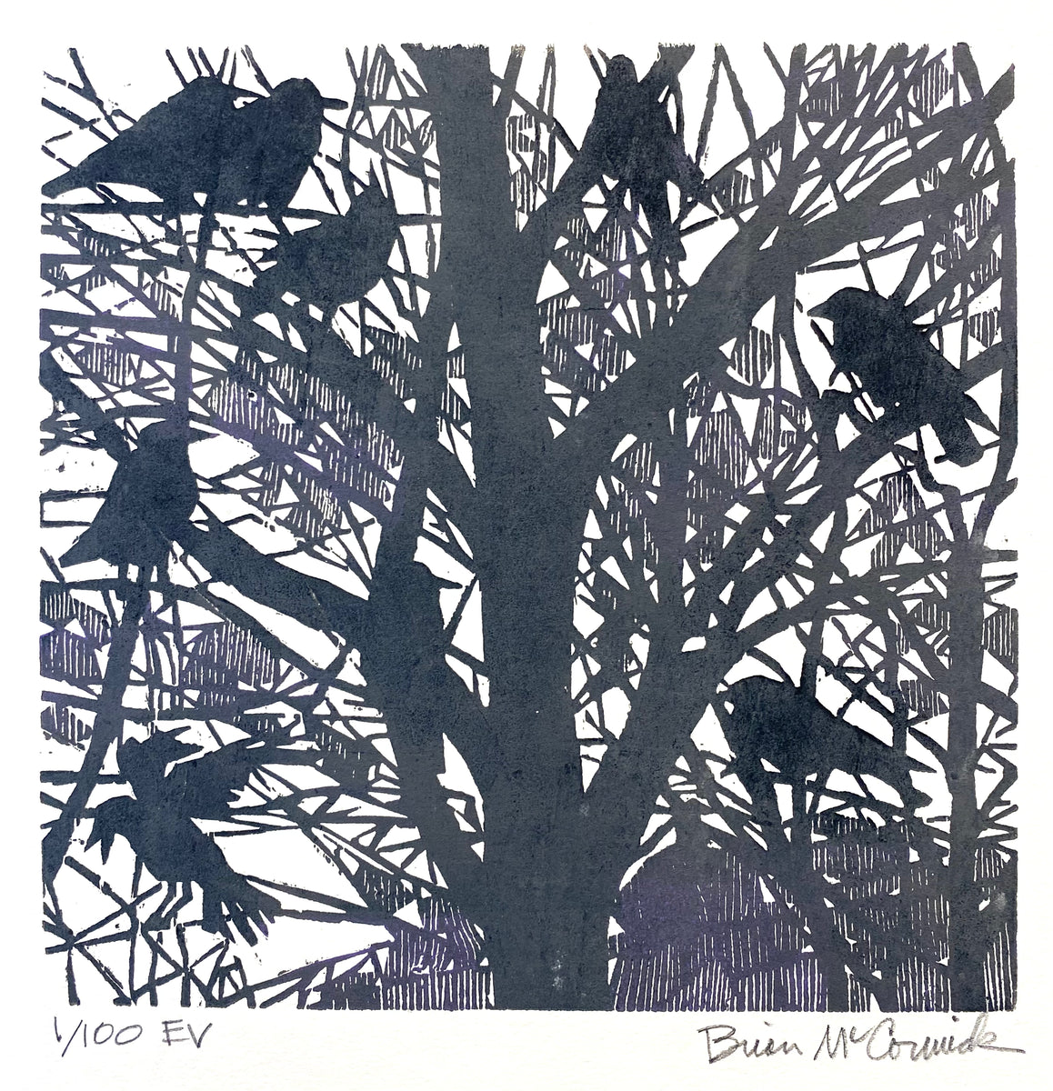 Nine Crows 1/100 by Brian McCormick – Outside the Lines Art Gallery