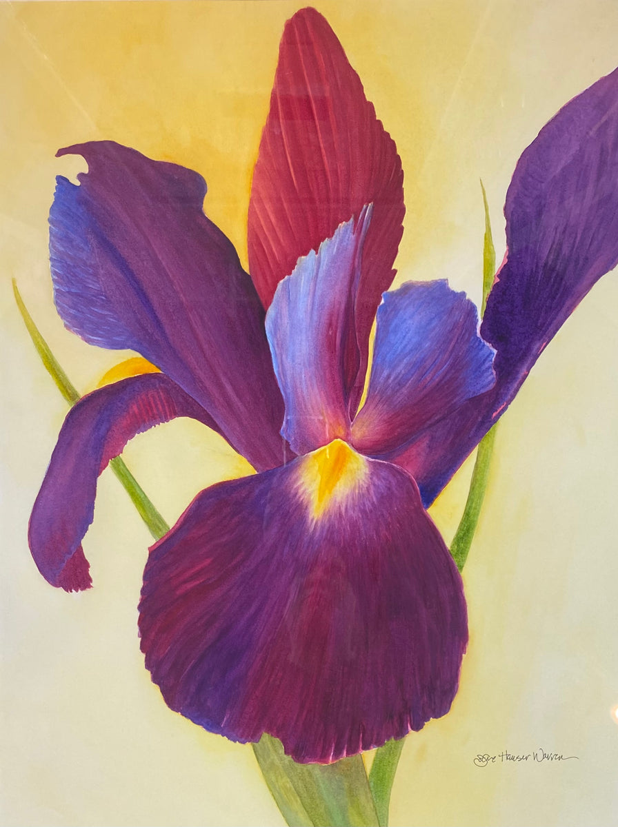 Here Comes the Sun Framed Original Watercolor by JoAnne Hauser Warren ...