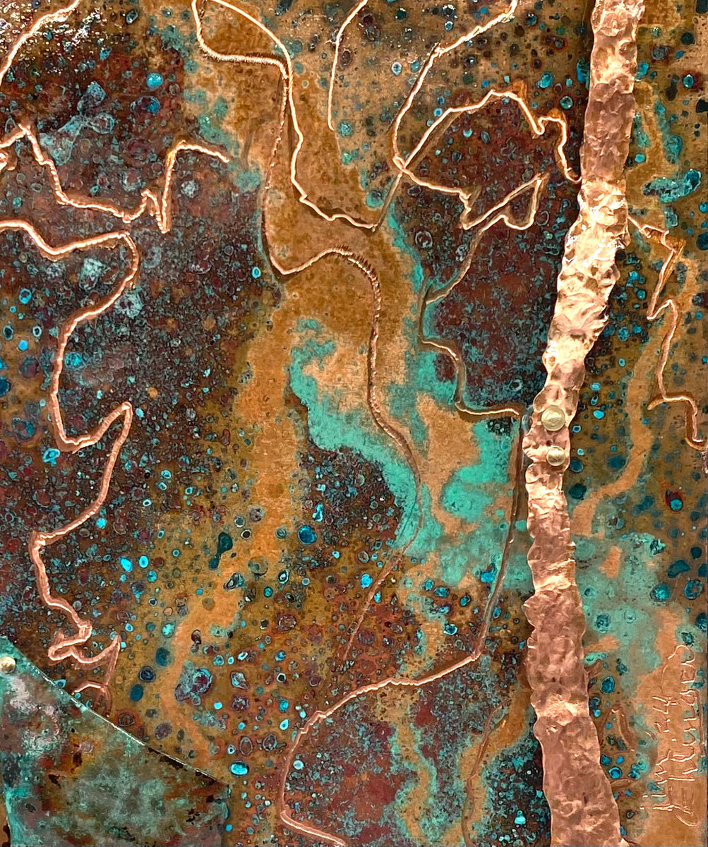 Copper Doodle III - Phoebe by Jim Ehlinger – Outside the Lines Art Gallery