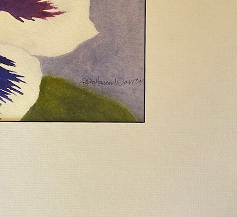 Pansyfied Original Watercolor by JoAnne Hauser Warren – Outside the ...