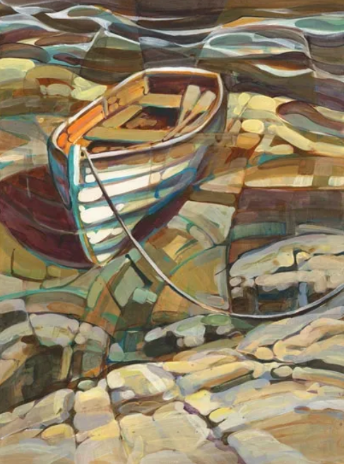 The White Boat Reproduction by Dan Wiemer – Outside the Lines Art Gallery