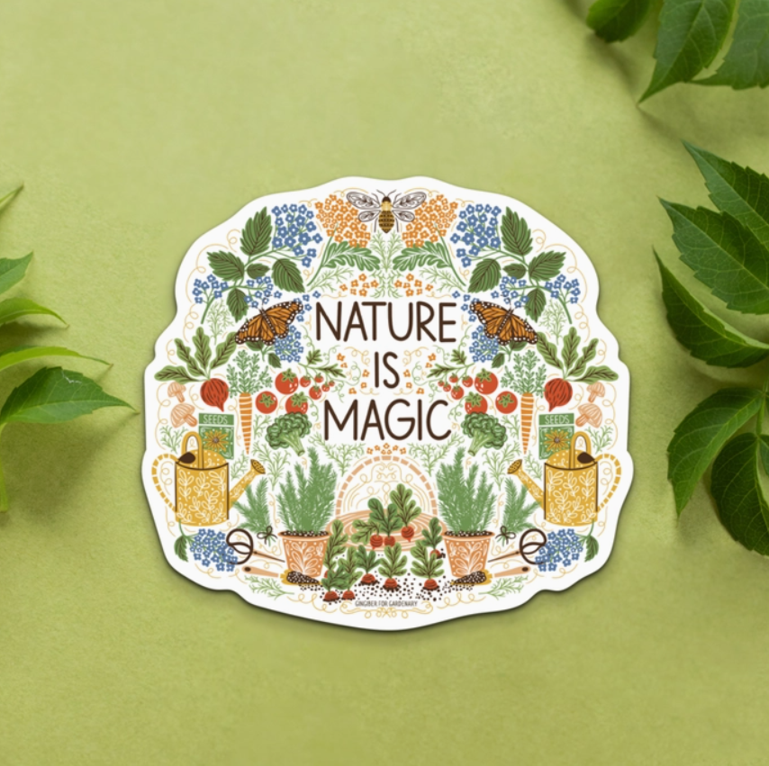 Nature is Magic Sticker by Gingiber – Outside the Lines Art Gallery