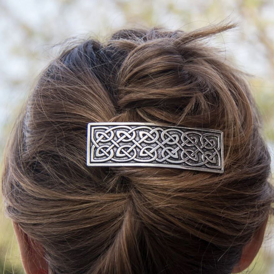 Large Celtic Hair Barrette by Oberon Design – Outside the Lines Art Gallery