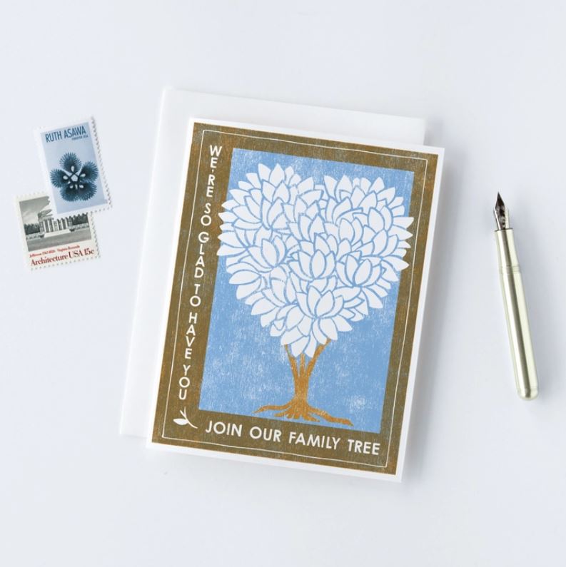 Family Tree Card by Heartell Press – Outside the Lines Art Gallery