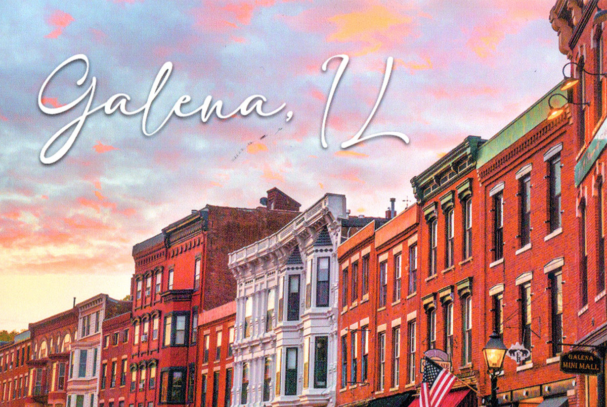 Downtown Galena Sticker by Hallie Bear – Outside the Lines Art Gallery