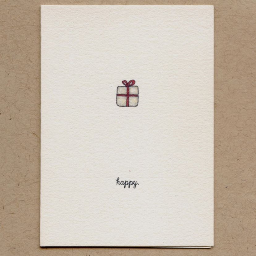 Happy Enclosure Card by Beth Mueller – Outside the Lines Art Gallery