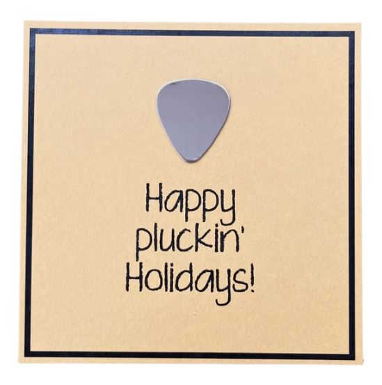 Happy Pluckin' Hoidays Blank Greeting Card by High Strung Studios ...
