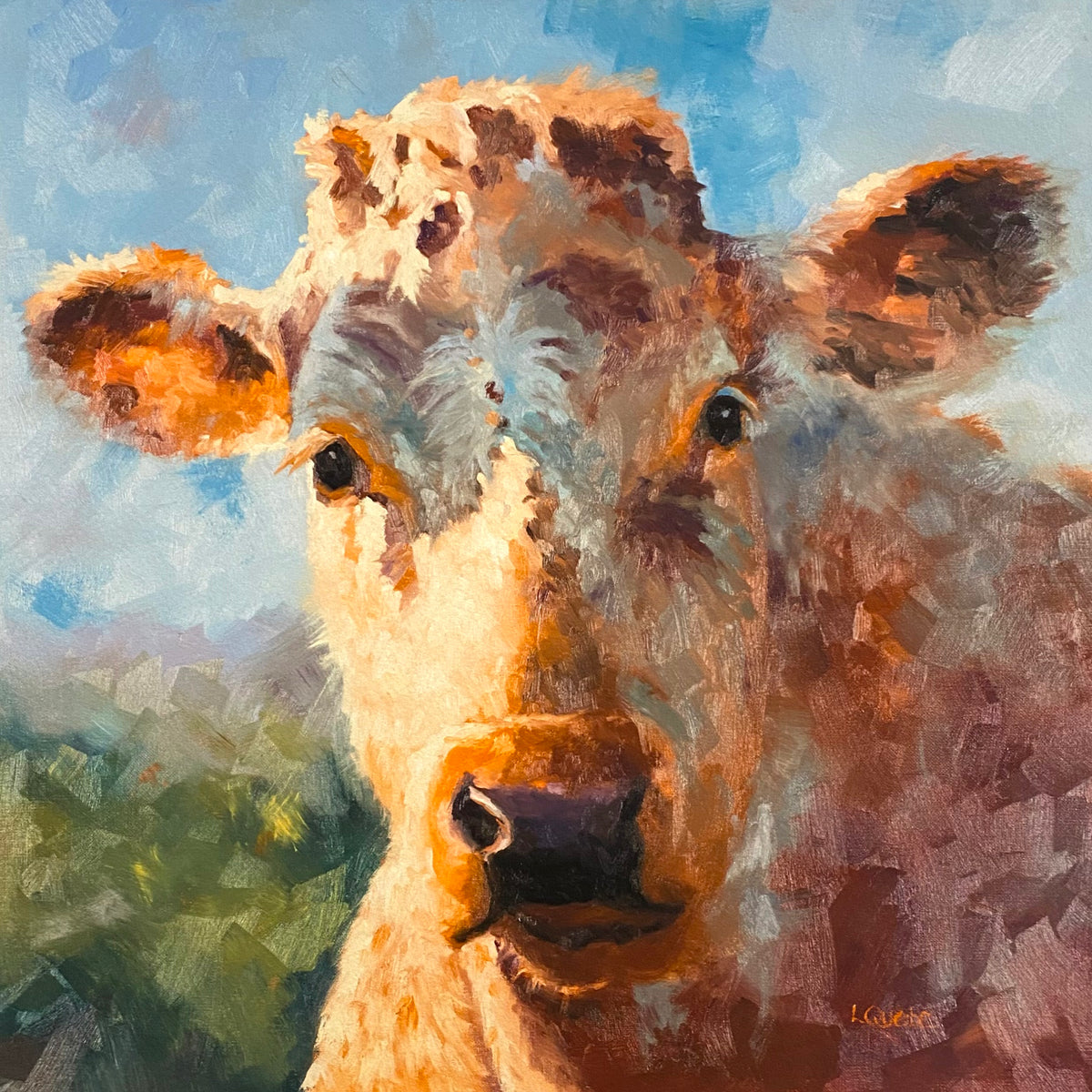 Cow Belle Reproduction by Liz Quebe – Outside the Lines Art Gallery