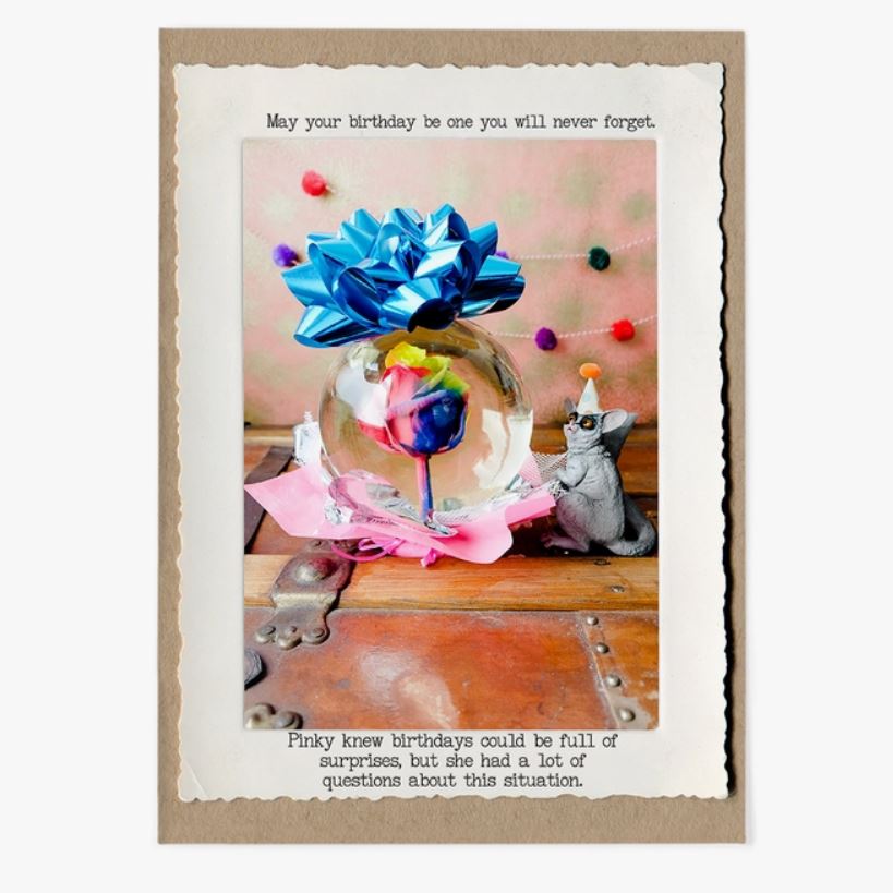 Galago Rose Globe Birthday Greeting Card by Jamie Redmond – Outside the ...
