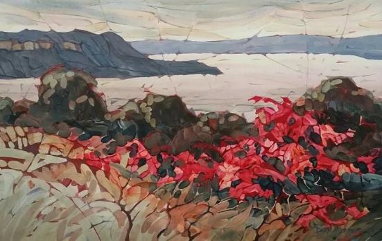 Sumac Splash Reproduction by Dan Wiemer – Outside the Lines Art Gallery