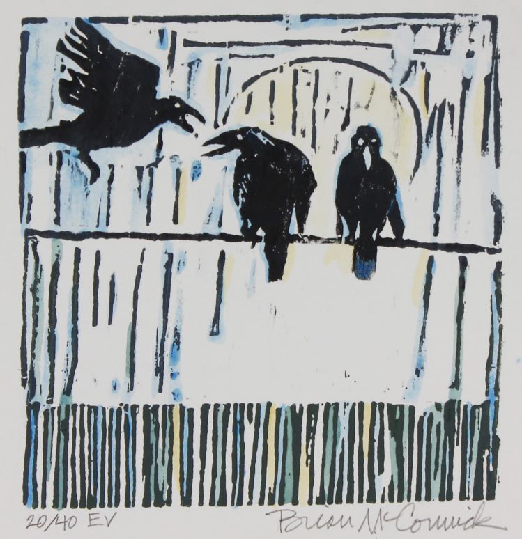 Three Crows 20/40 by Brian McCormick – Outside the Lines Art Gallery