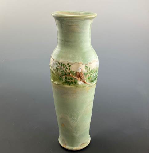 Eagles Vase by Jen Stein – Outside the Lines Art Gallery