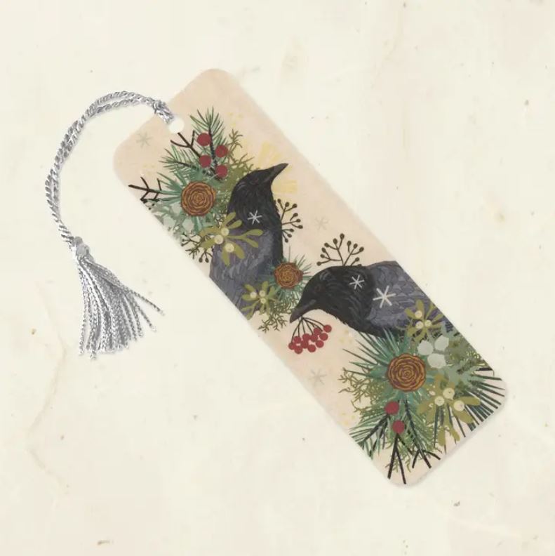 Winter Crows Wood Bookmark by Little Gold Fox Designs – Outside the ...