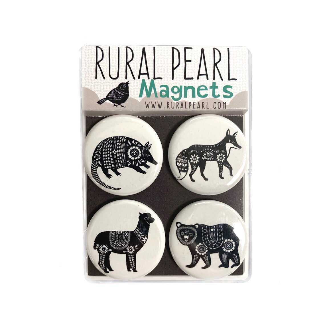 Folk Animals Magnet Set by Angie Pickman – Outside the Lines Art Gallery