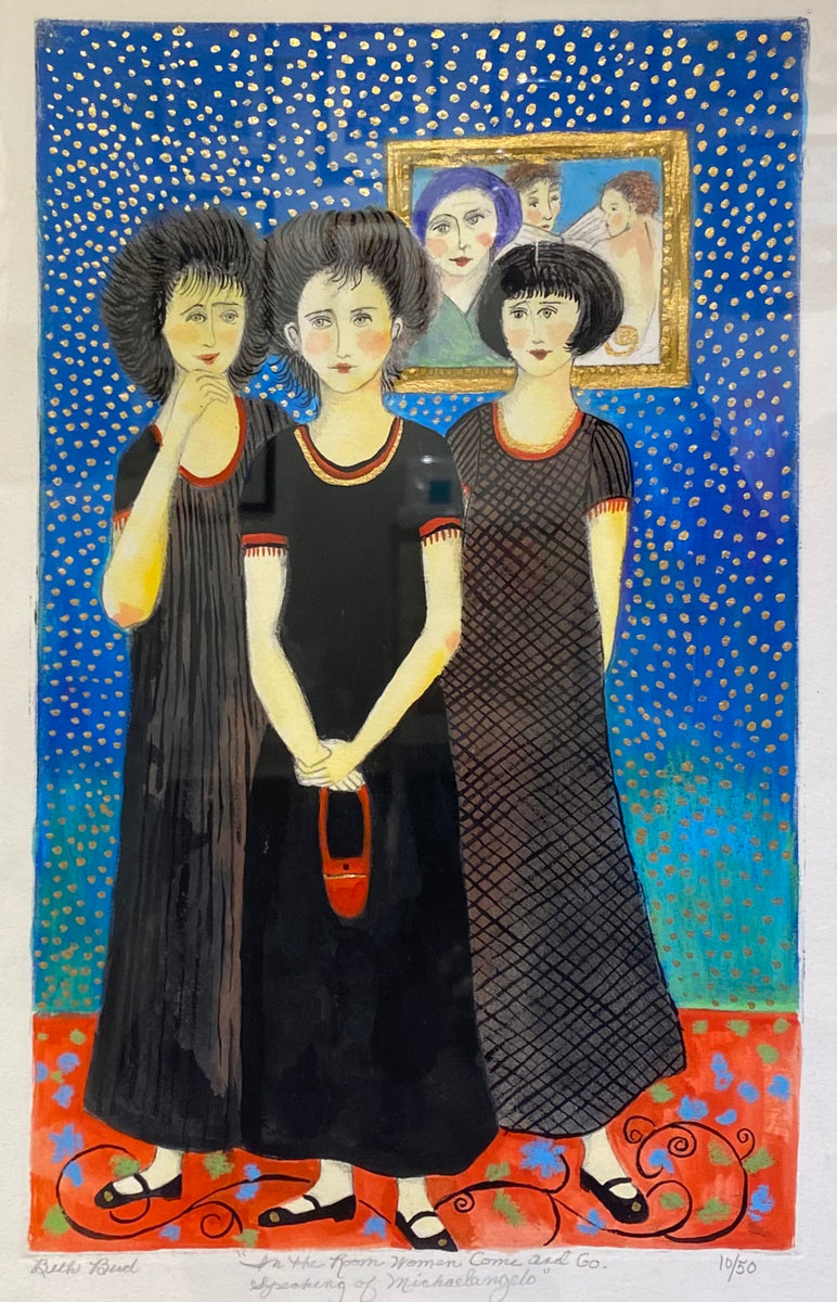 Speaking of Michelangelo Hand-Painted Etching by Beth Bird – Outside ...