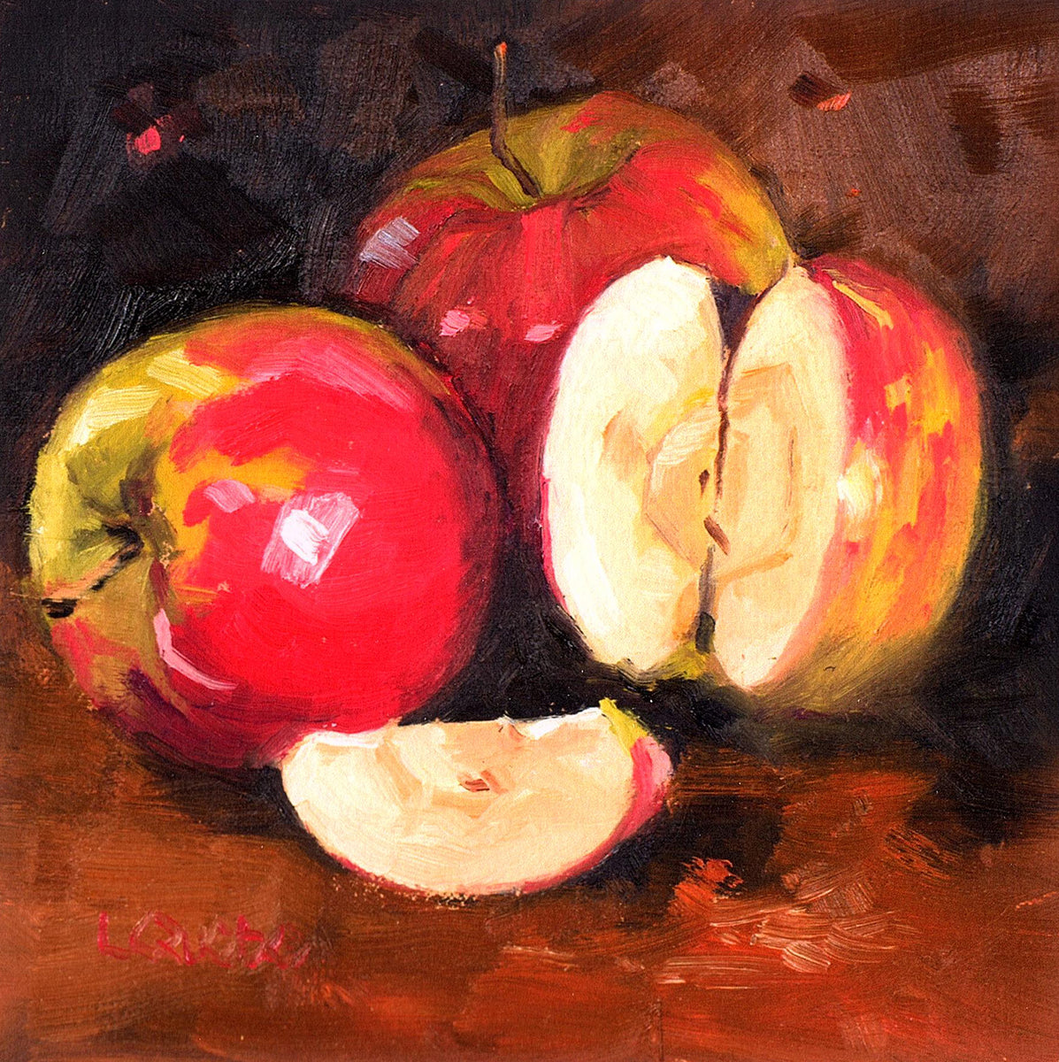 Apples Reproduction by Liz Quebe – Outside the Lines Art Gallery