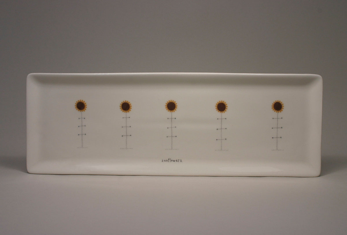 Sunflowers Tray by Beth Mueller – Outside the Lines Art Gallery